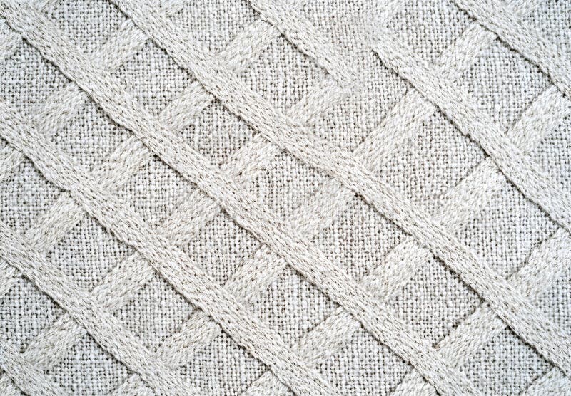 Gray Linen Fabric Texture with Diamond Pattern Stock Illustration ...