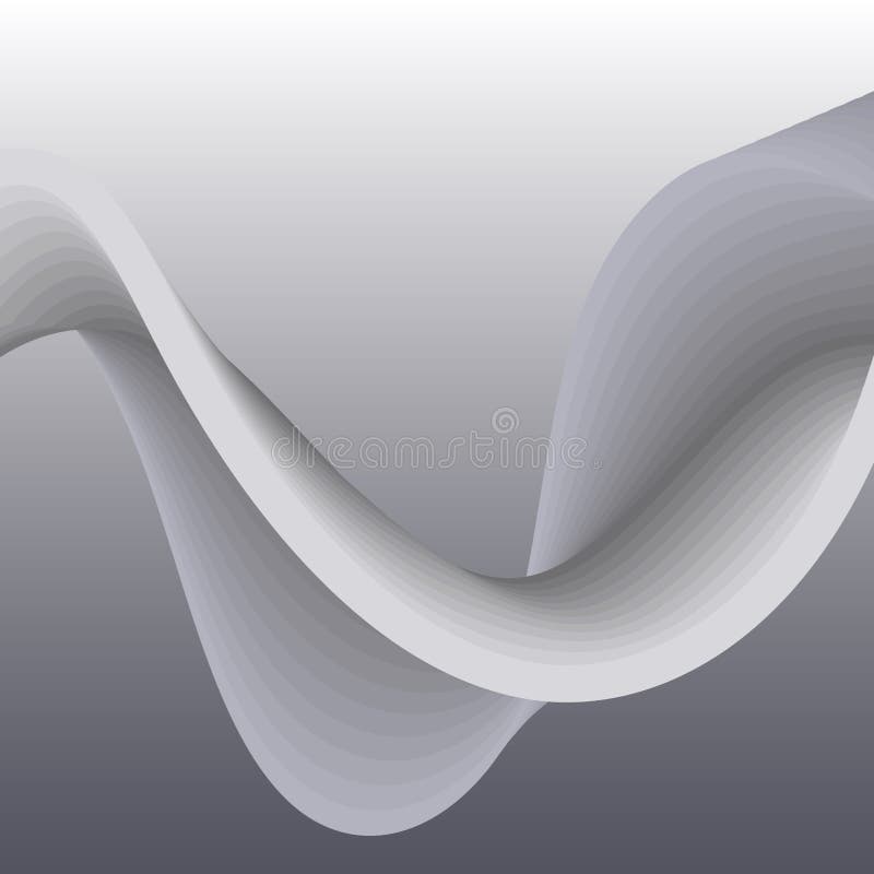 Gray Liquid Wave Abstract Background. Design Element. Eps 10 Stock ...