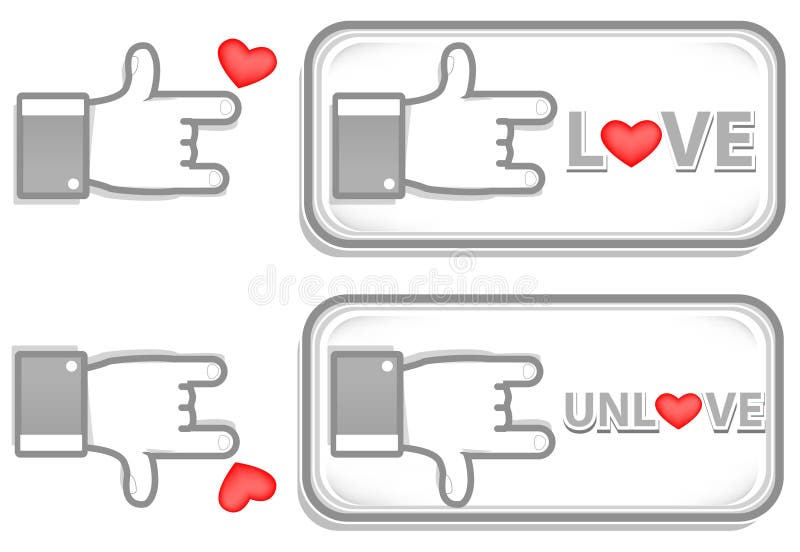 Gray love sign stock vector. Illustration of gesture - 19166836