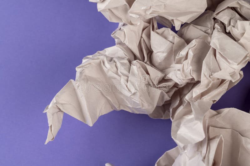 Gray Low-quality Crumpled Paper from Recycled Waste Paper Stock Photo ...