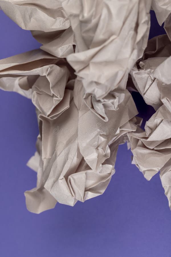 Gray Low-quality Crumpled Paper from Recycled Waste Paper Stock Photo ...