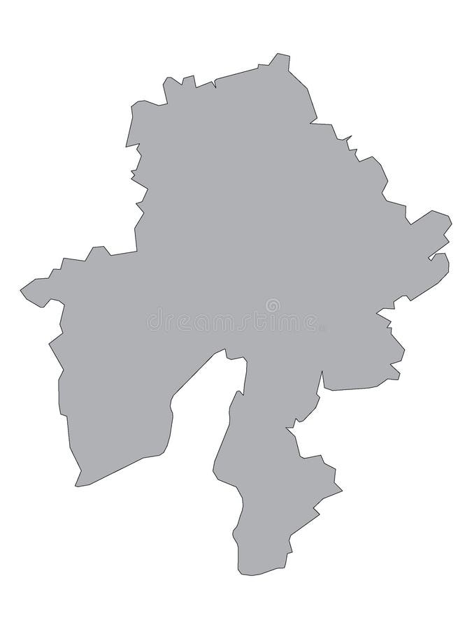 Gray Map of Belgian Provinces on White Background Stock Vector ...