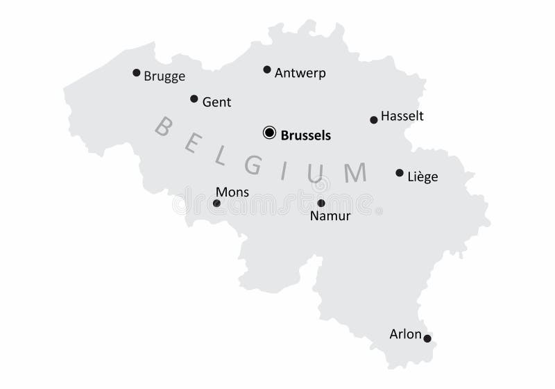 Belgium Map Gray Stock Illustrations – 649 Belgium Map Gray Stock ...