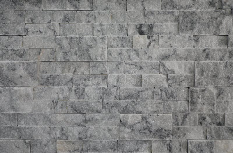 Gray Marble Brick Wall Detail Stock Image - Image of backdrop, gray ...