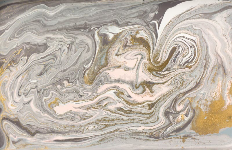 Gray Marble Pattern with Golden Glitter. Stone Ripple Texture. Stock ...