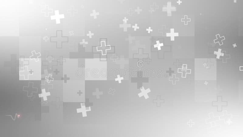 Gray Medical Abstract Background With Pixels And Geometric Shapes