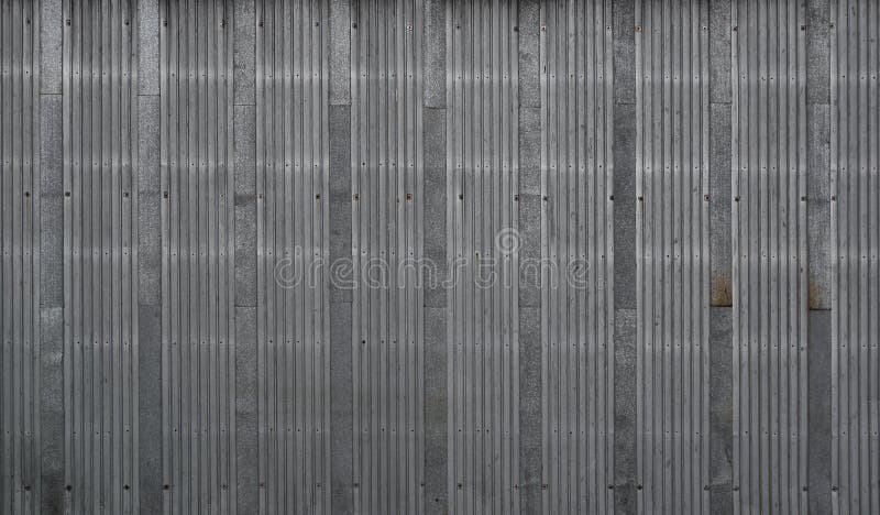 Gray Metal Decking. Sheets of Gray Corrugated Iron Stock Image - Image ...