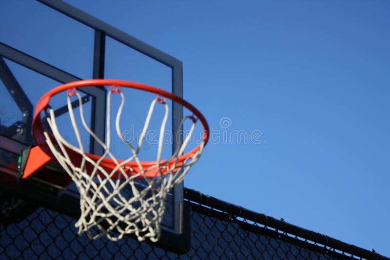 Gray Metal Frame Basketball Hoop System Stock Photo - Image of ...