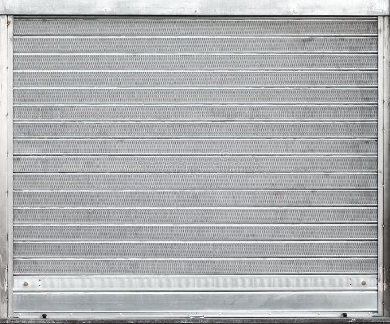 Metal Rolling Security Shutters Background Stock Photo - Image of ...