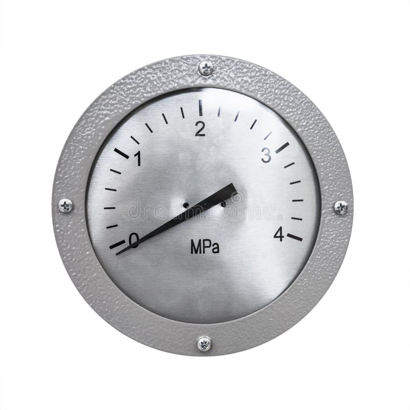 Metal Manometer, Round Industrial Thermometer Black Big Digits a Dial ...