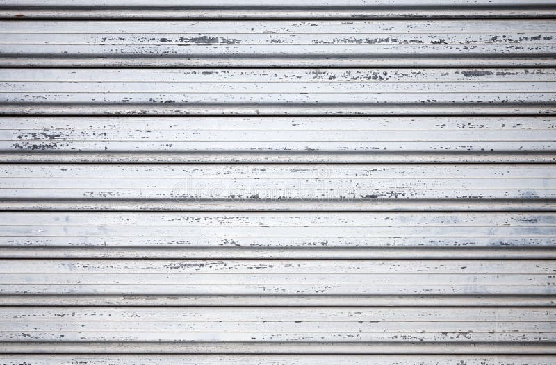 Gray Roller Shutter Metal Garage Gate, Texture Stock Image - Image of ...