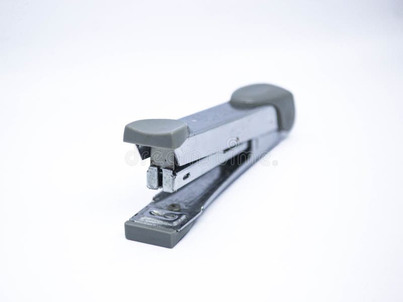 Gray and Metal Stapler (Side View) Stock Image - Image of steel, office: 361520047