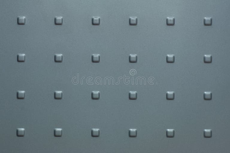 Gray Metal Surface with Square Bumps Stock Photo - Image of seamless ...