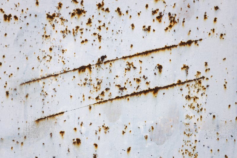 Gray Metal Wall with Rust. Highlighting with Rust Stock Photo - Image ...
