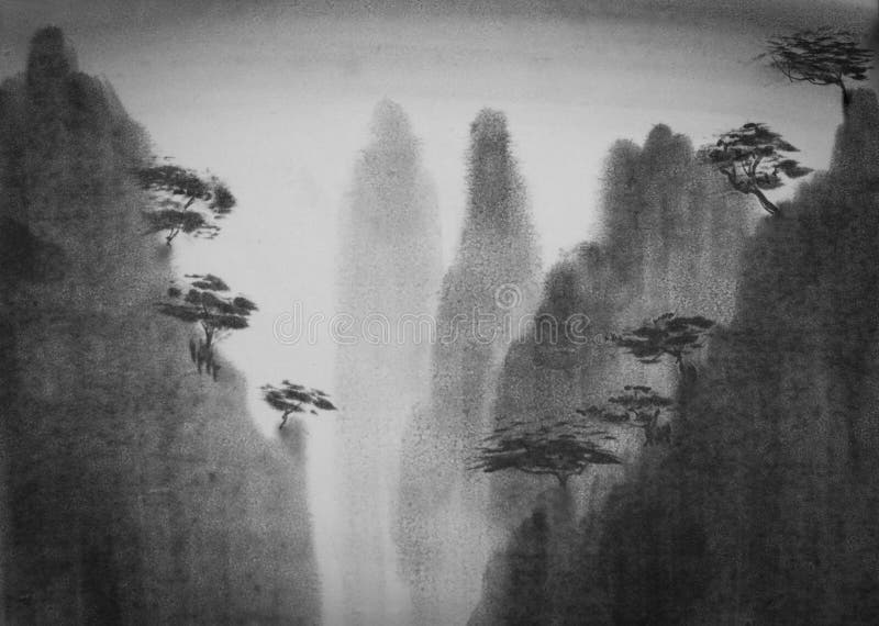 Gray mist stock illustration. Illustration of grey, horizon - 62512538