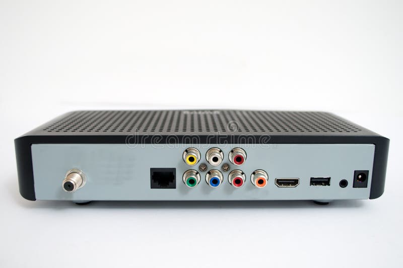 Gray Modem on a White Background Stock Photo - Image of electricity ...