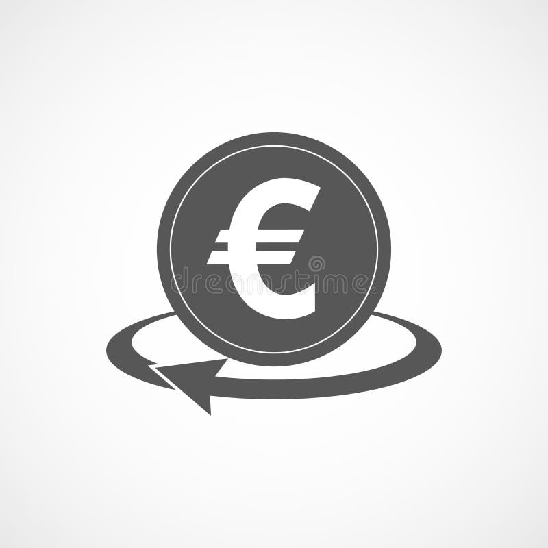Gray Money Transfer Icon. Vector Illustration Stock Illustration ...