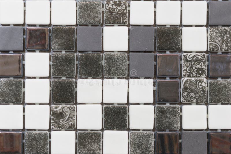 Gray Mosaic Background. Silver Sequins Seamless Background Stock Photo ...