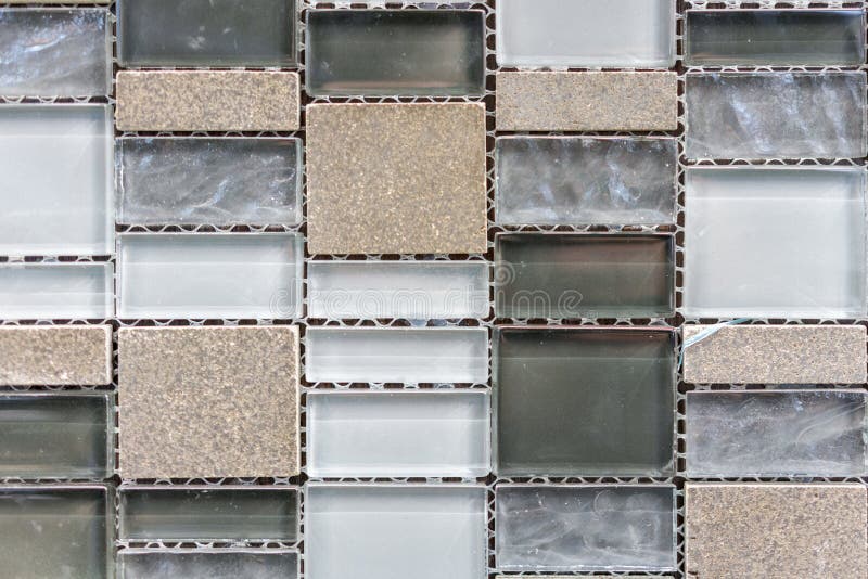 Gray Mosaic Background. Silver Sequins Seamless Background Stock Image ...