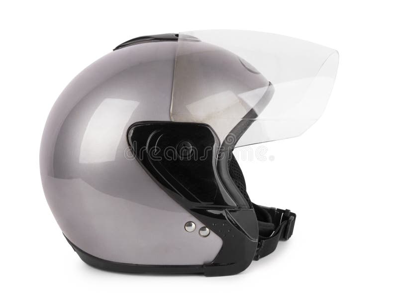Gray motorcycle helmet stock photo. Image of rider, headgear - 200645414