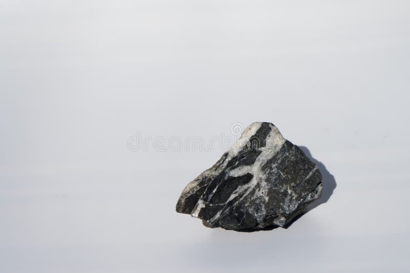 Gray Mountain Limestone Rock on White Isolated Background Stock Photo ...