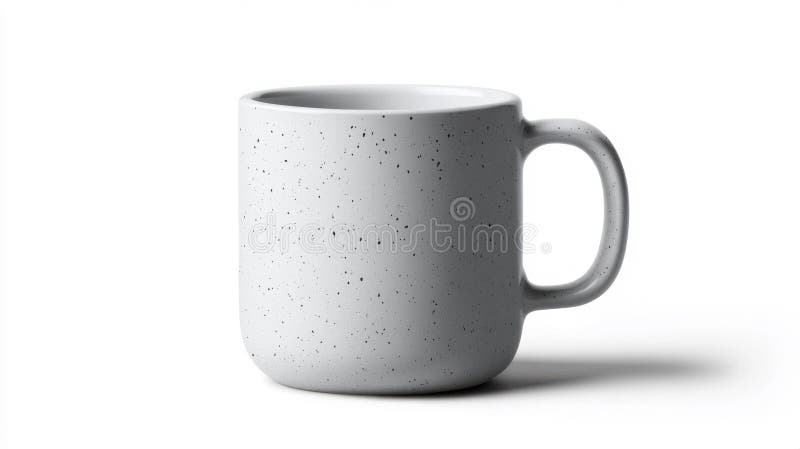 Gray Mug Mockup Isolated on White Background Stock Illustration ...