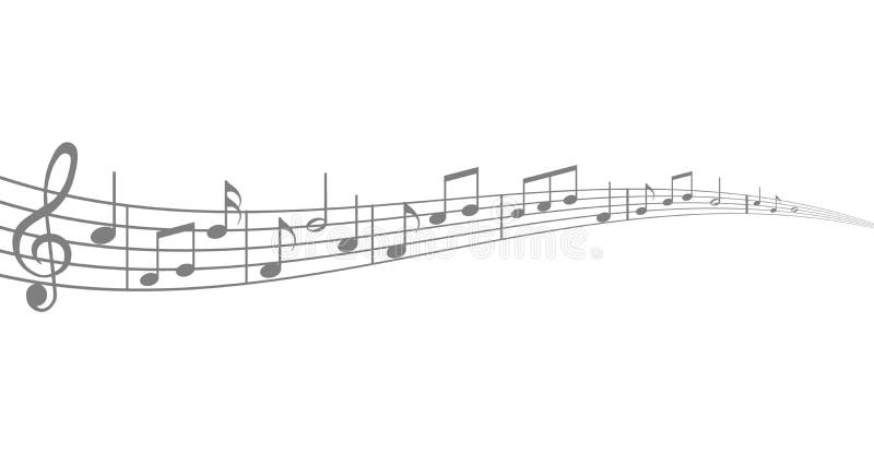 Gold Musical Notes Melody on White Background Stock Vector ...