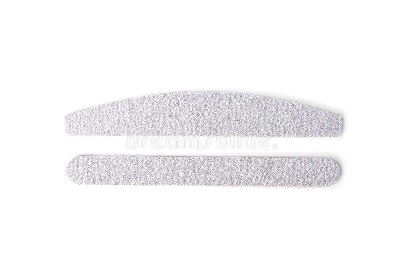Gray Nail File Different Abrasive Isolated White Background Stock ...