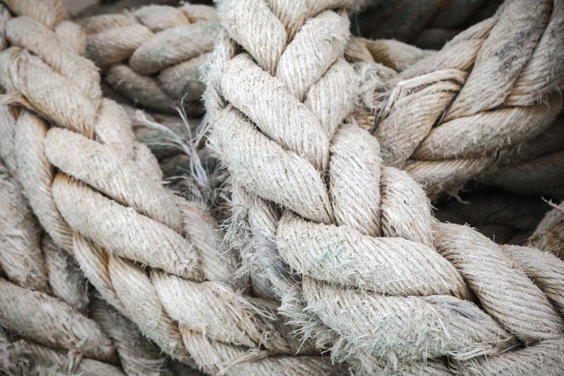 Nautical Rope, Closeup Background Texture, Vintage Toned Stock Photo ...