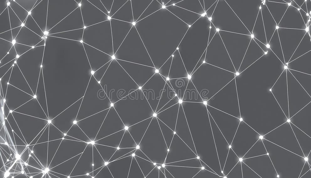 Gray Network Connection Pattern, Abstract Technology Background Design ...