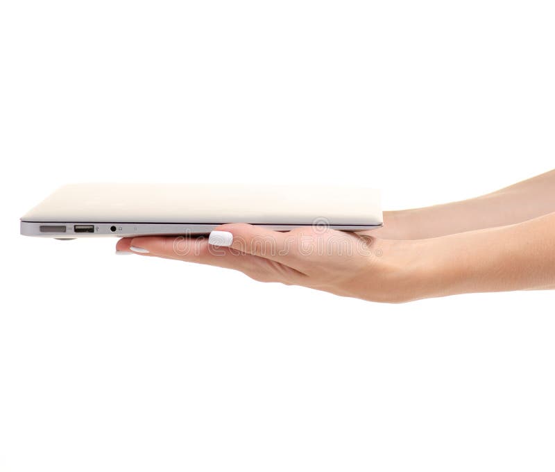 Gray notebook in hand stock photo. Image of finger, office - 123211648