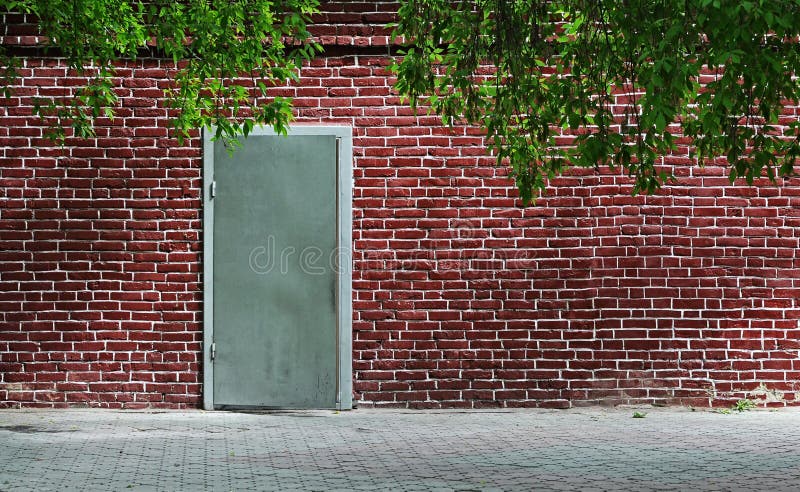 Gray Old Metal Door Texture with Iron Handle Stock Photo - Image of ...