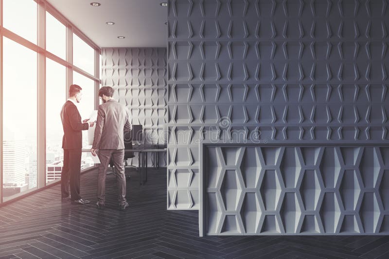 Gray CEO Office, Business People Toned Stock Photo - Image of mock ...