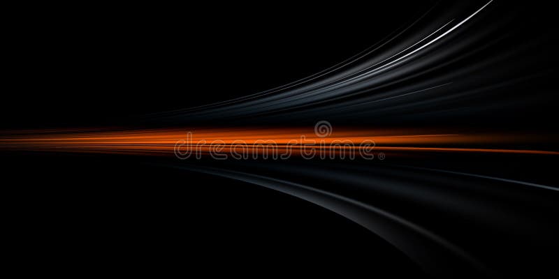 Gray and Orange Speed Abstract Technology Background Stock Illustration ...