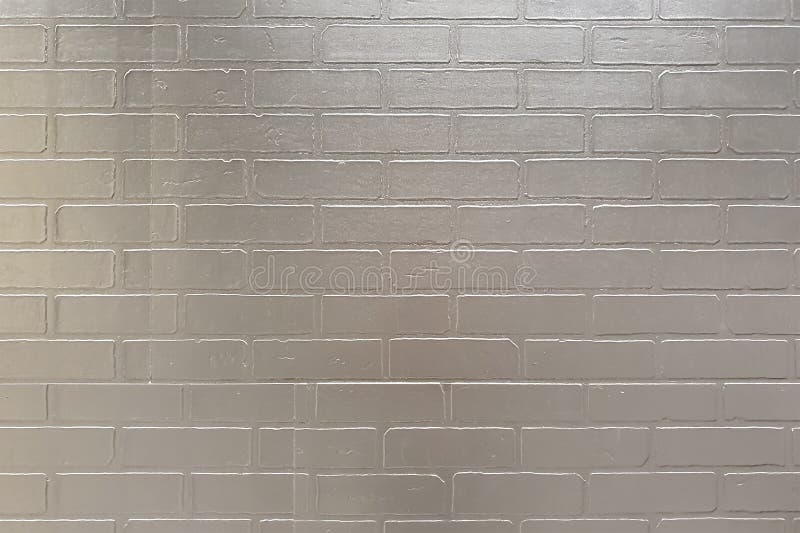 Gray Painted Wall with Brick Wall Texture. Glossy Finish Paint Stock ...