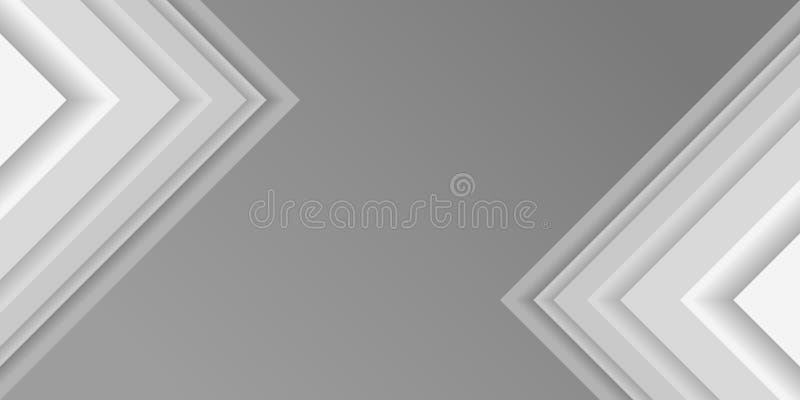 Gray Paper Cut Background. White Multi Layered Right Triangle Stock ...