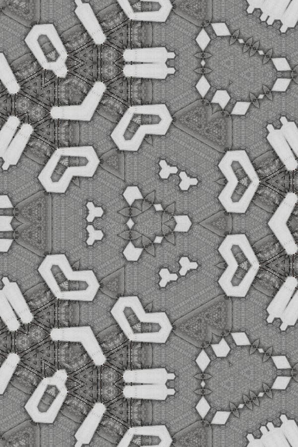 Gray Pattern with Polygon and Arrow-shaped Figures Stock Photo - Image ...