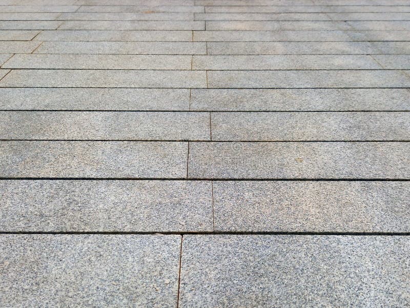 Gray Pavement Background. Aerial View of Rectangular Cement Tiles. Gray ...