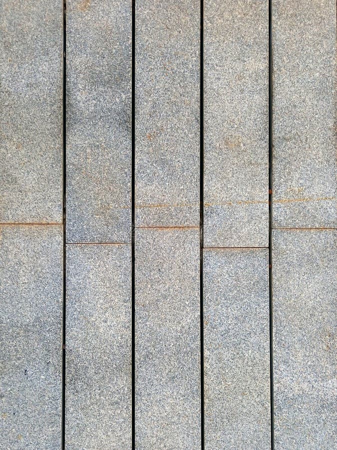 Gray Pavement Background. Aerial View of Rectangular Cement Tiles. Gray ...