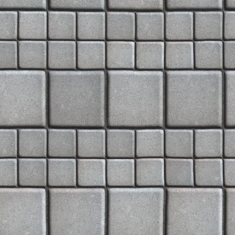 Gray Paving Slabs Lined with Squares of Different Stock Image - Image ...