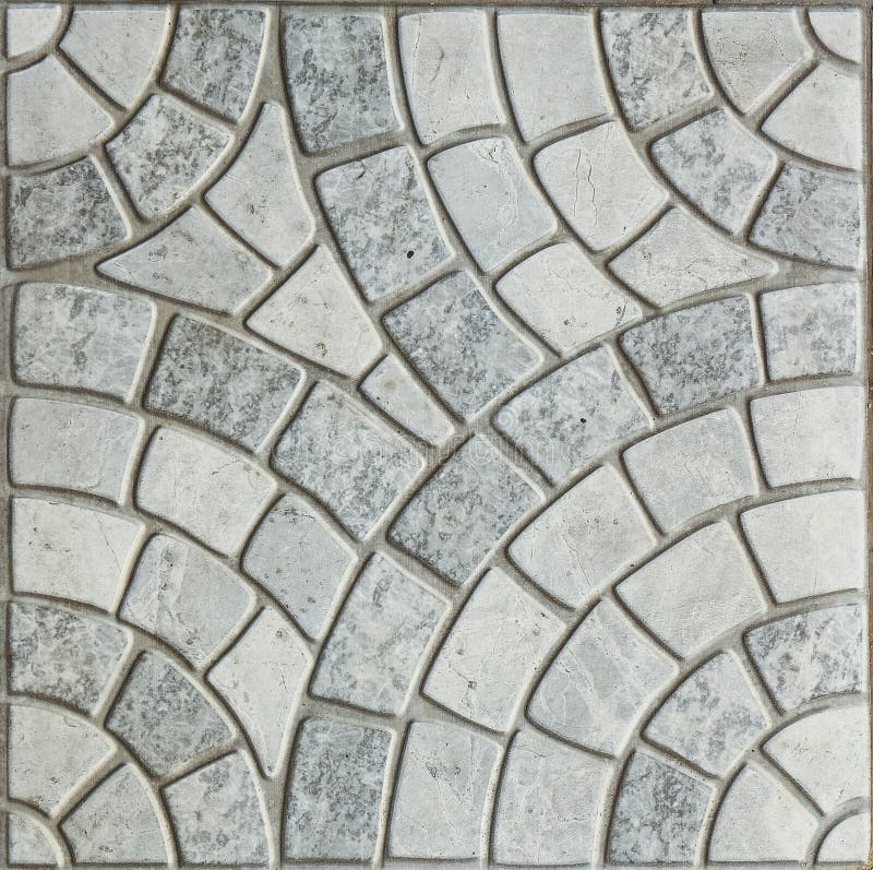 Gray Paving Slabs - Pattern of Circle. Stock Image - Image of ...