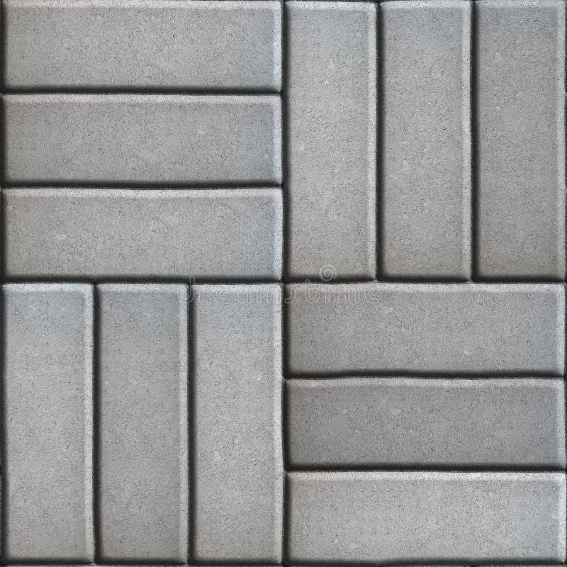 Gray Paving Slabs of Rectangles Laid Out on Three Stock Image - Image ...