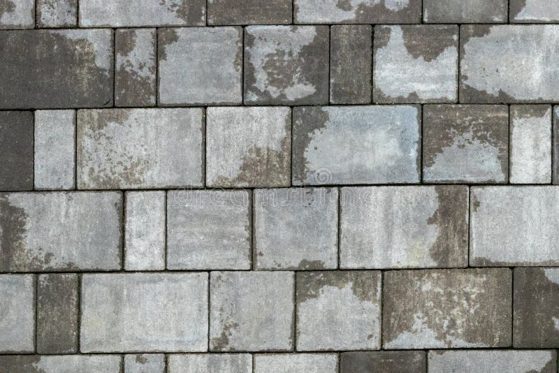 Gray Paving Stones Road. Paving Surface Road. Texture Made of Big Gray ...
