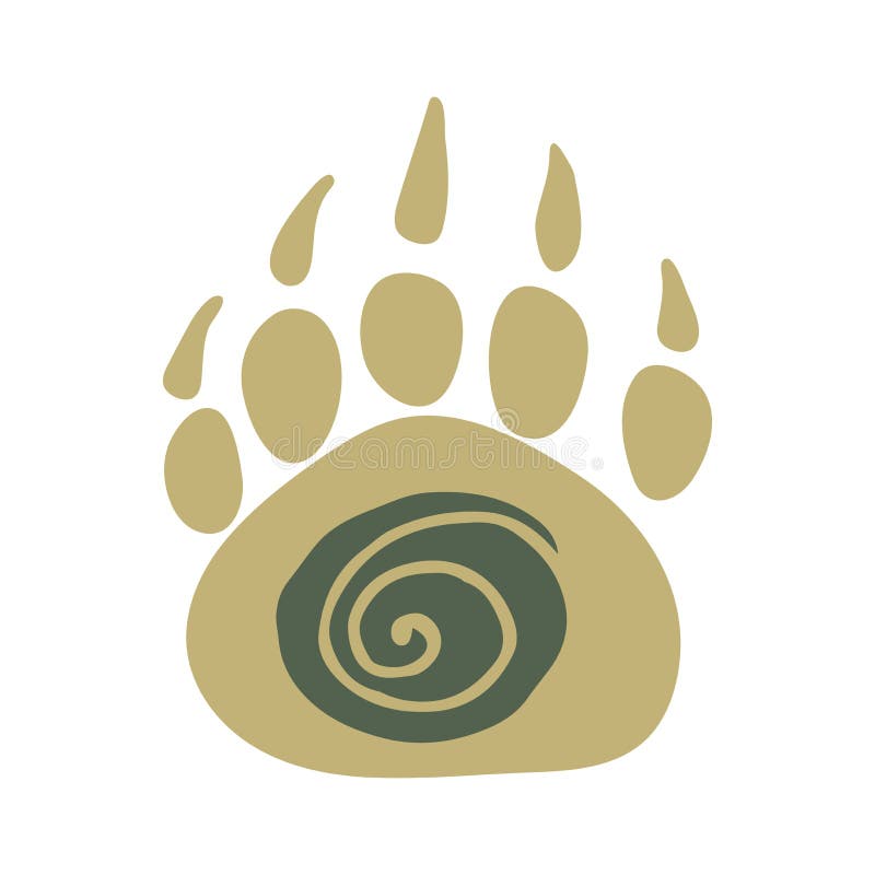 Paw of a Wild Beast, Symbol Stock Vector - Illustration of hand, animal ...