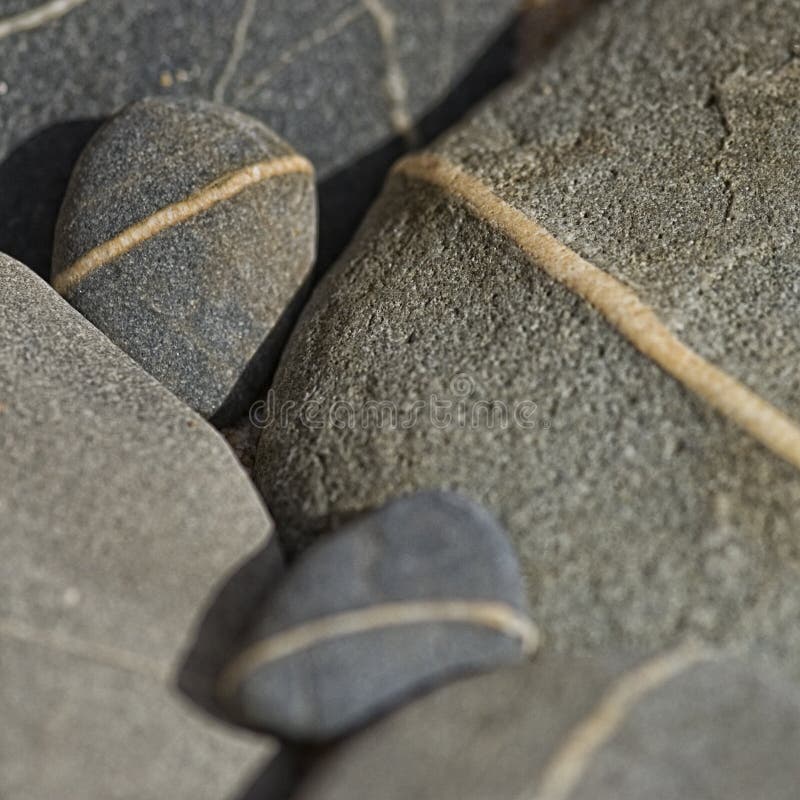 Gray Pebble with White Line Stock Image - Image of objext, white: 9997665