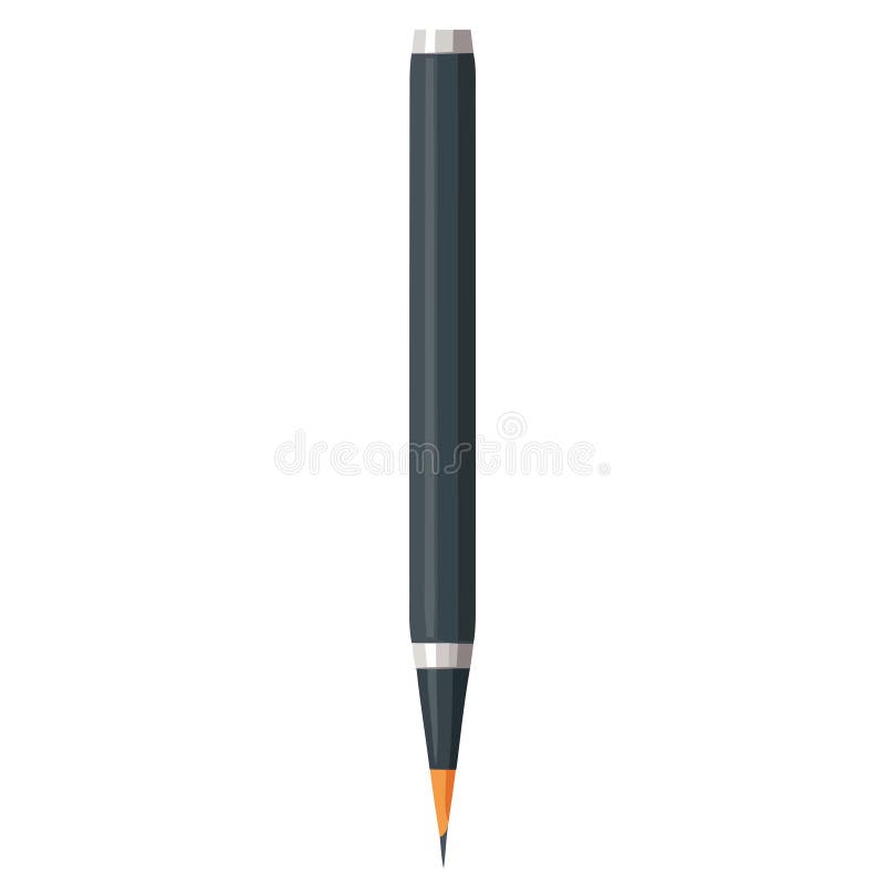 Gray pen illustration stock vector. Illustration of document - 280692811