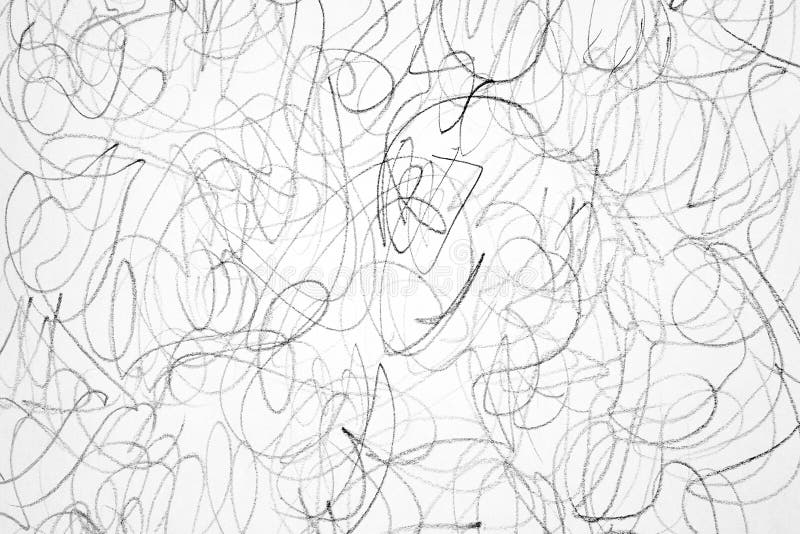 Gray Pencil Drawing on Paper Stock Illustration - Illustration of ...