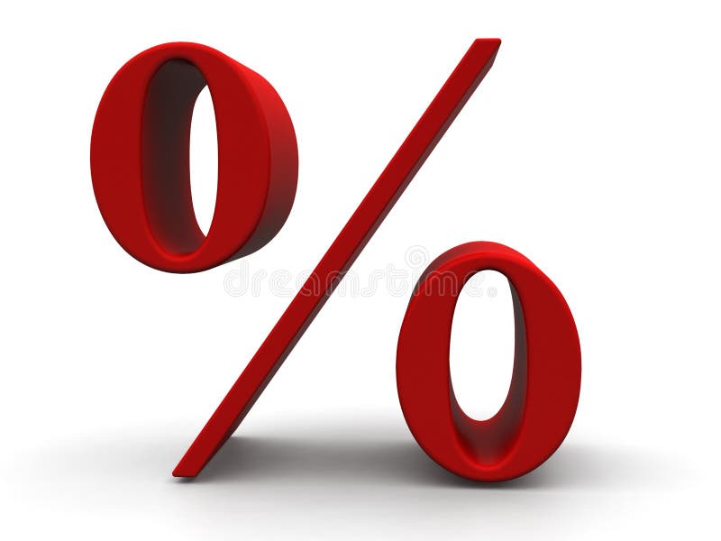 Gray Percent Sign Isolated on the White Stock Illustration ...