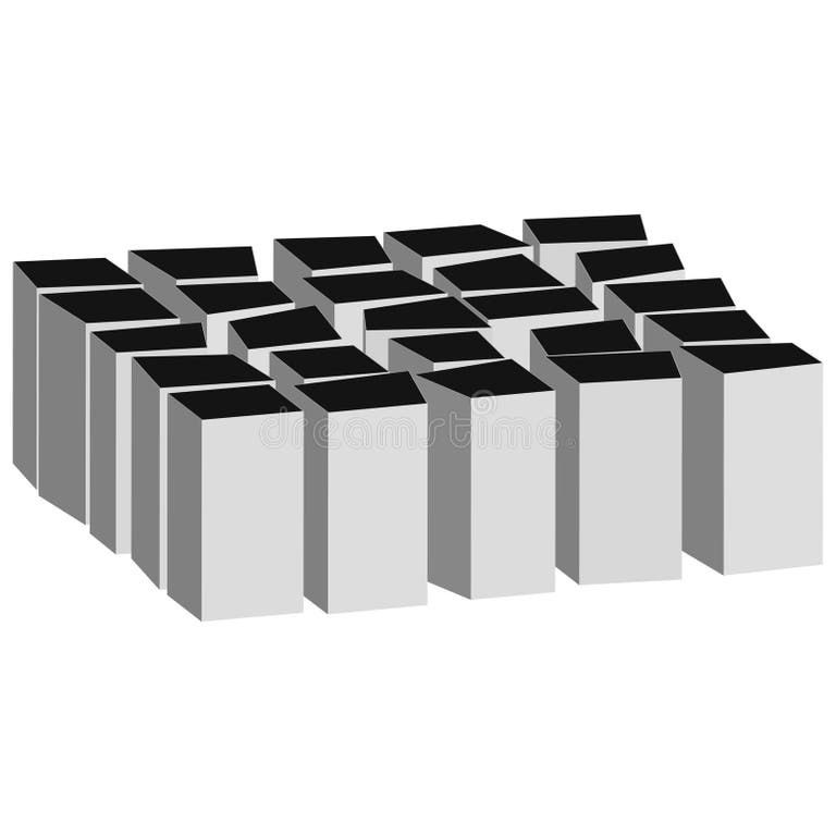 Gray Pipe Structure. Industrial Tube Array. Vector Cylinder Formation ...