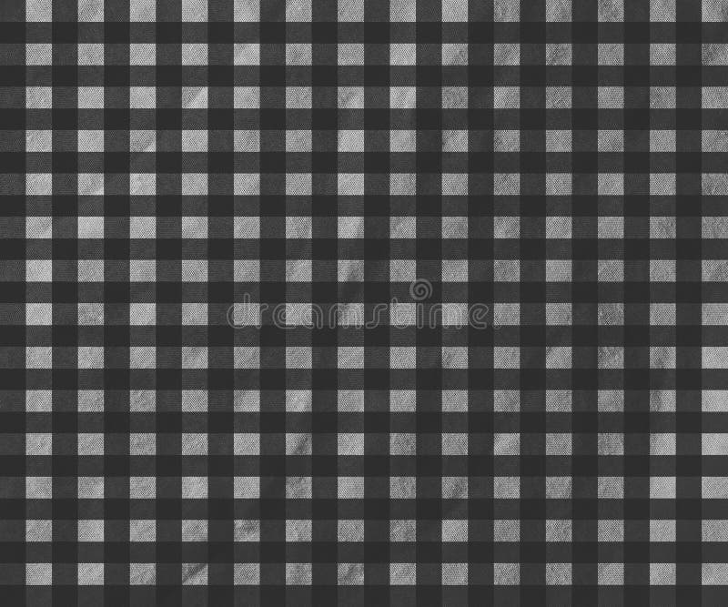 Gray Plaid Pattern on Fabric Stock Illustration - Illustration of ...